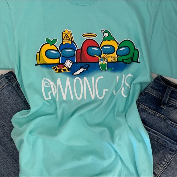Tops | Among Us Sus Tee Shirt Crewmate Imposter Crewmen App Game Medium ...